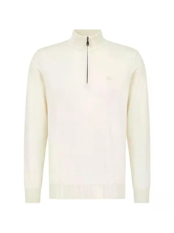 Etro Quarter-zip Embroidered Logo Sweater