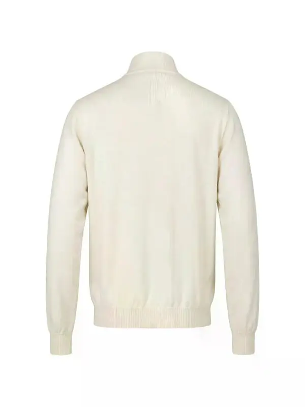 Etro Quarter-zip Embroidered Logo Sweater