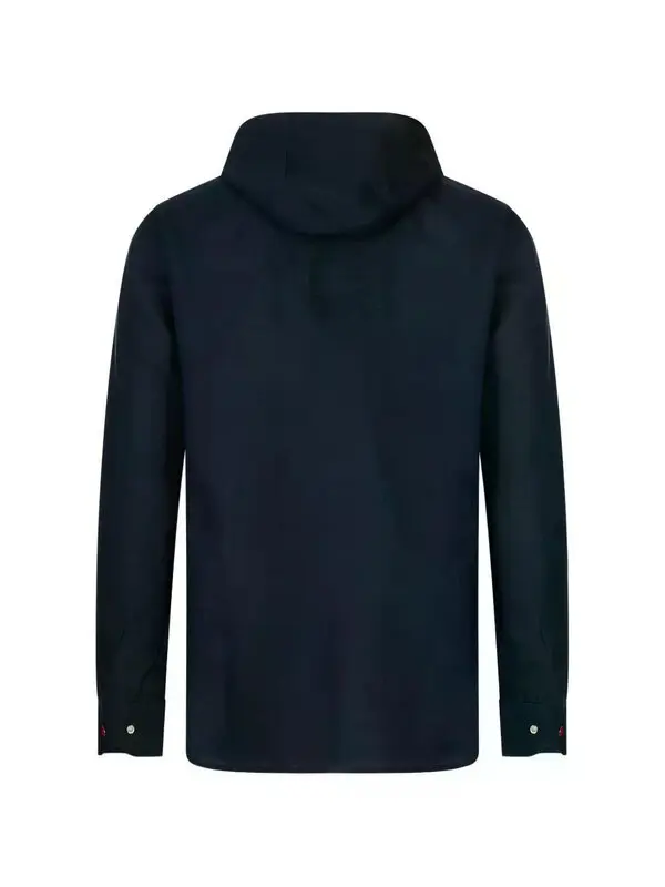 Kiton Hooded Button-up Shirt