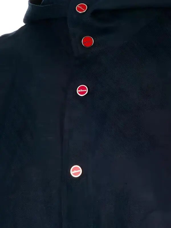 Kiton Hooded Button-up Shirt