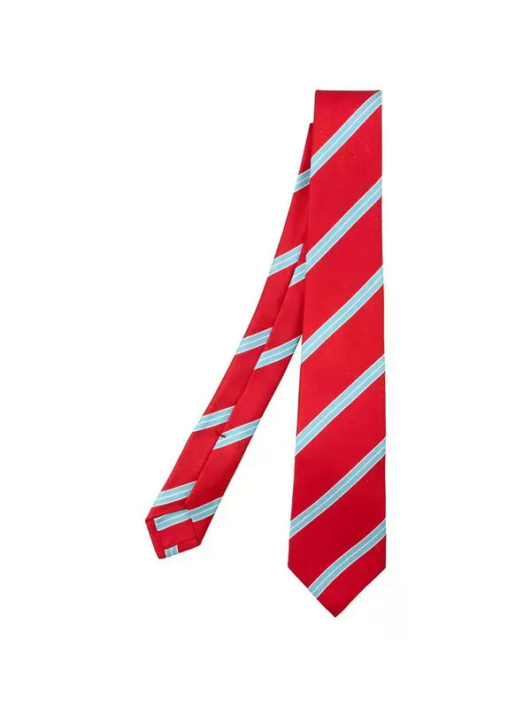 Kiton Diagonal Stripe Silk Tie