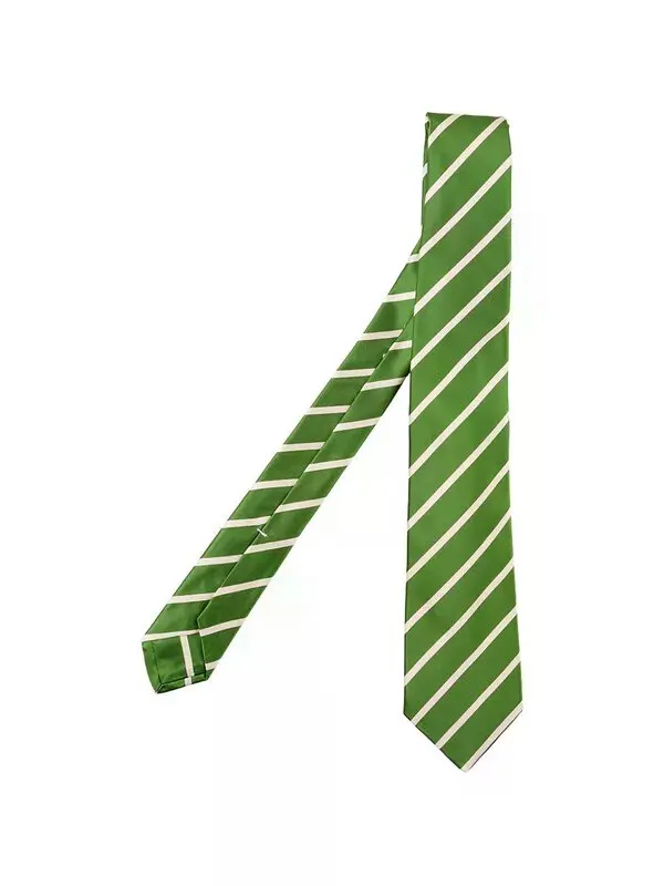 Kiton Diagonal-stripe Tie - Green