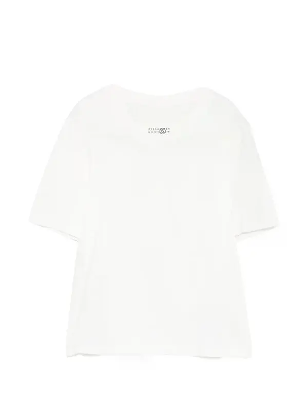 MAISON MARGIELA Cotton Logo Print T-shirt - White