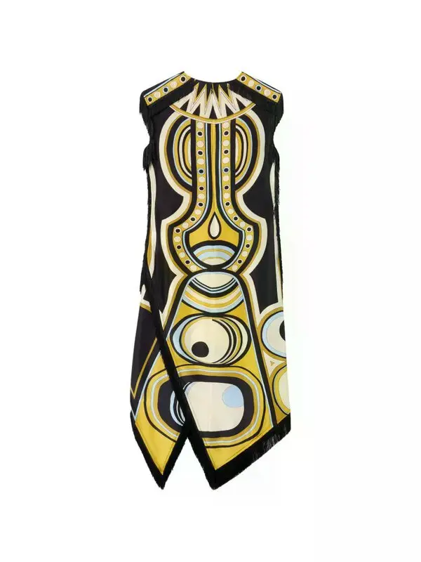 La DoubleJ Scarf Dress In Sanctuary Print Silk Voile