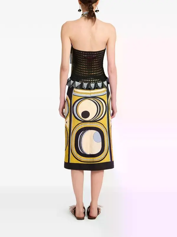 La DoubleJ Sanctuary Motif Pencil Skirt