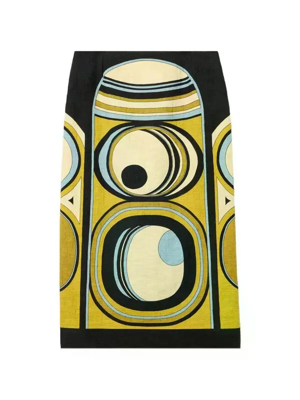 La DoubleJ Sanctuary Motif Pencil Skirt