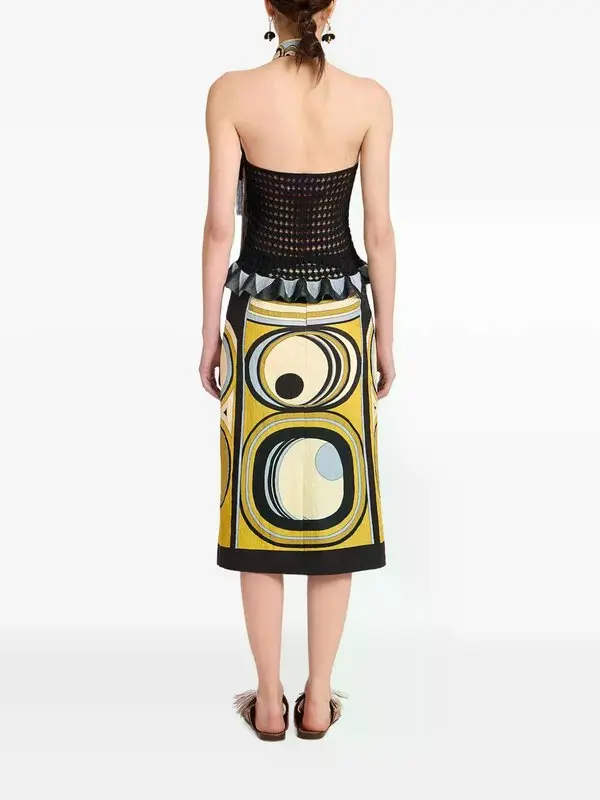 La DoubleJ Sanctuary Motif Pencil Skirt