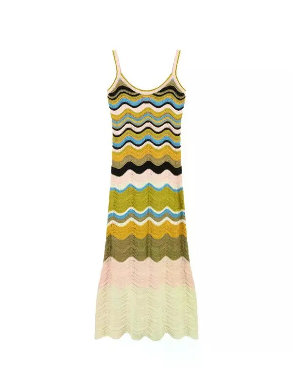 La DoubleJ Chevron Knit Sundress - Neutrals