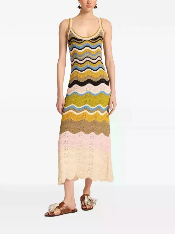 La DoubleJ Chevron Knit Sundress - Neutrals