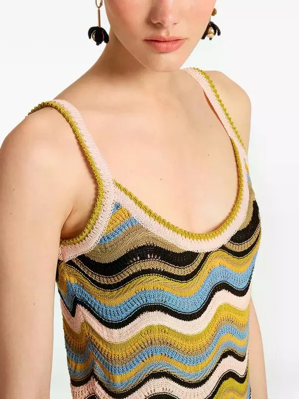La DoubleJ Chevron Knit Sundress - Neutrals