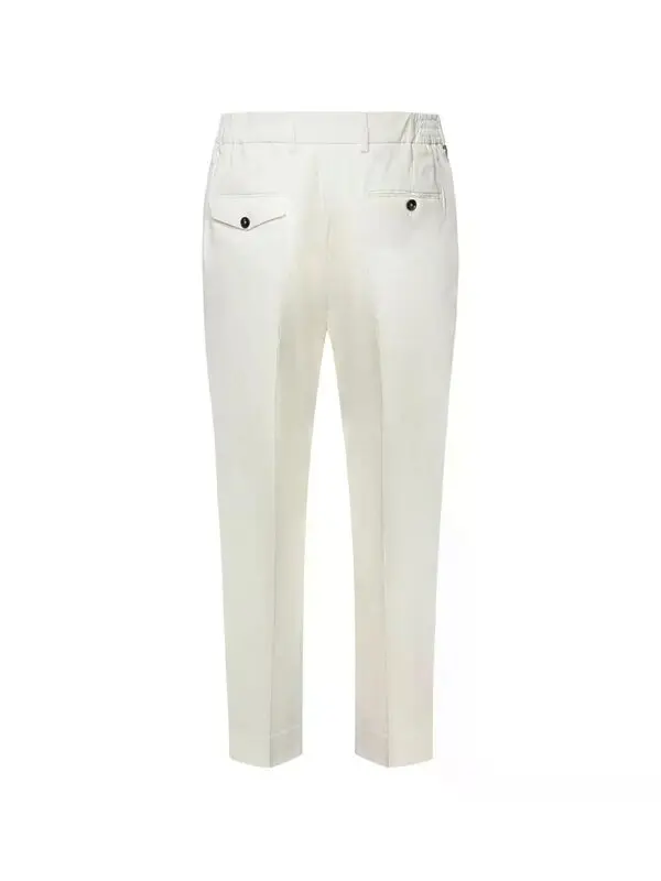 BE ABLE Pleated Trousers With Elasticated Waistband