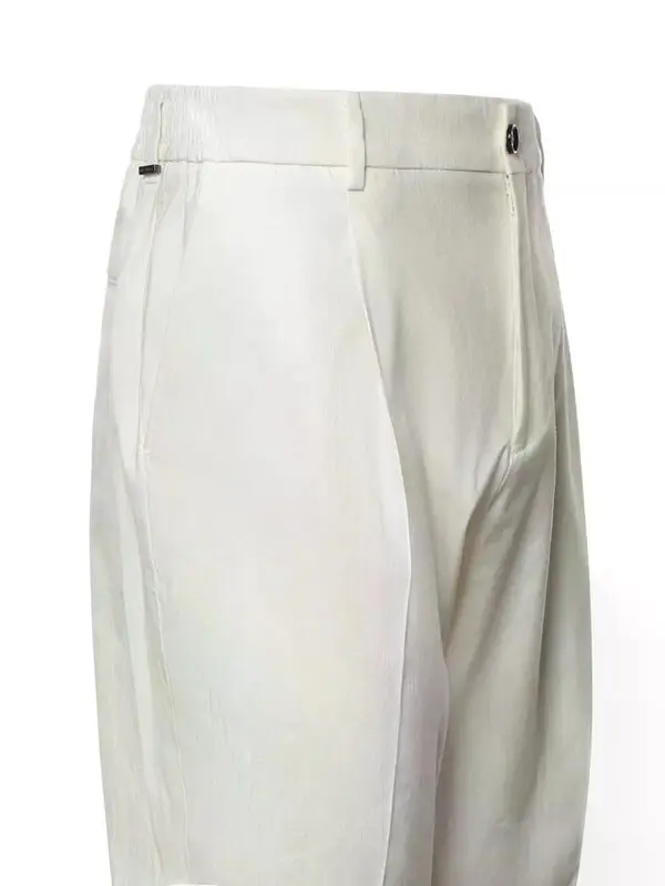 BE ABLE Pleated Trousers With Elasticated Waistband