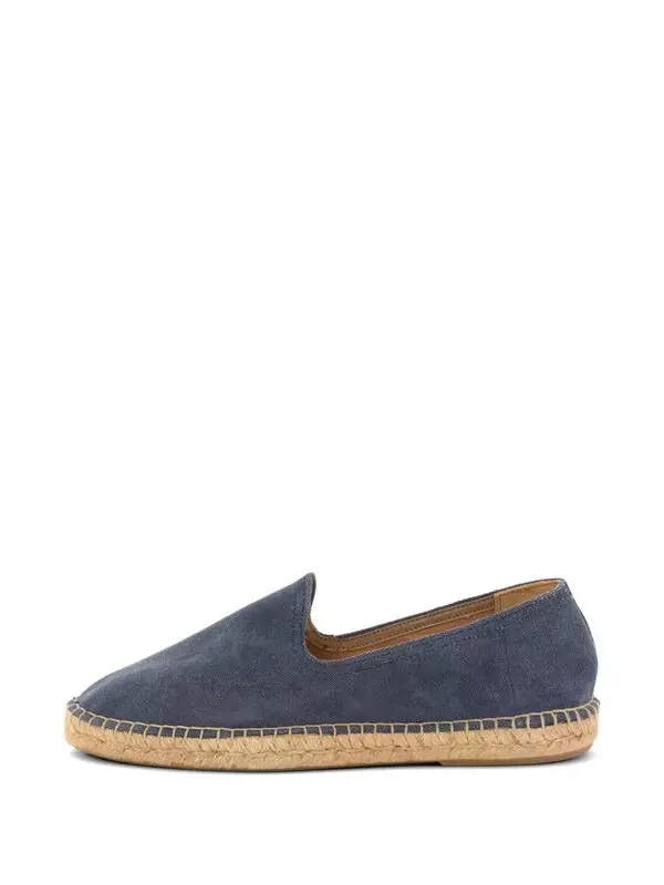 Boggi Milano Washed-effect Canvas Espadrilles - Blue