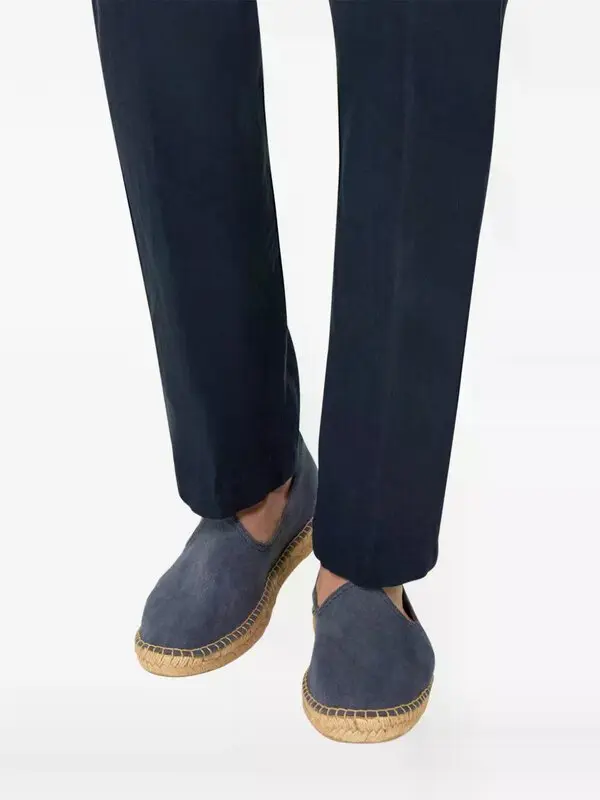 Boggi Milano Washed-effect Canvas Espadrilles