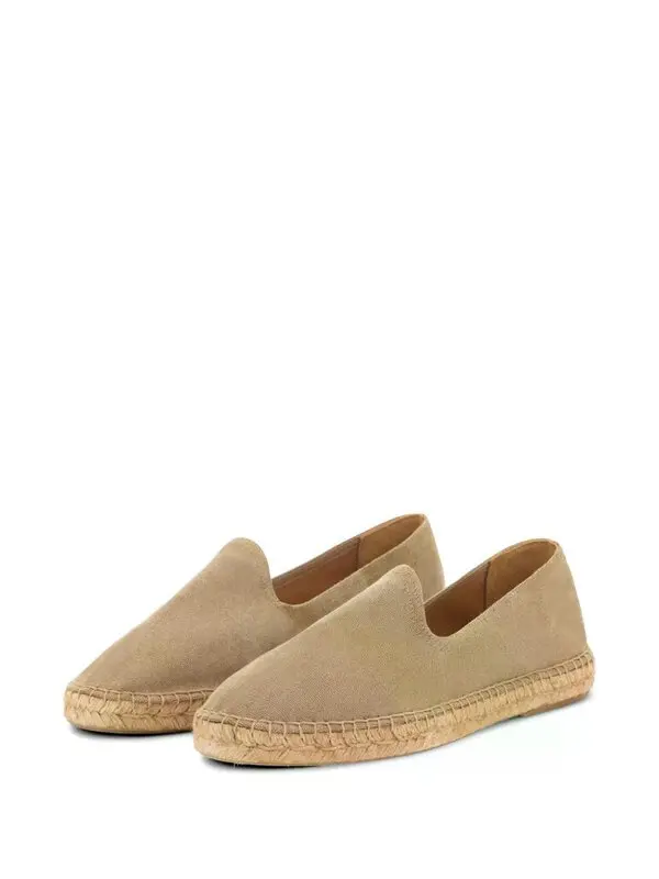 Boggi Milano Washed-effect Canvas Espadrilles