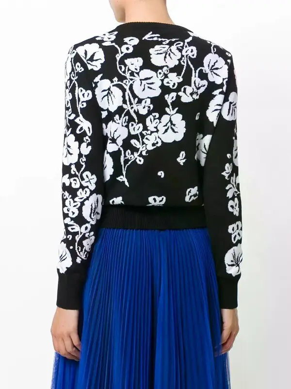 Kenzo Floral Leaf Intarsia Jumper