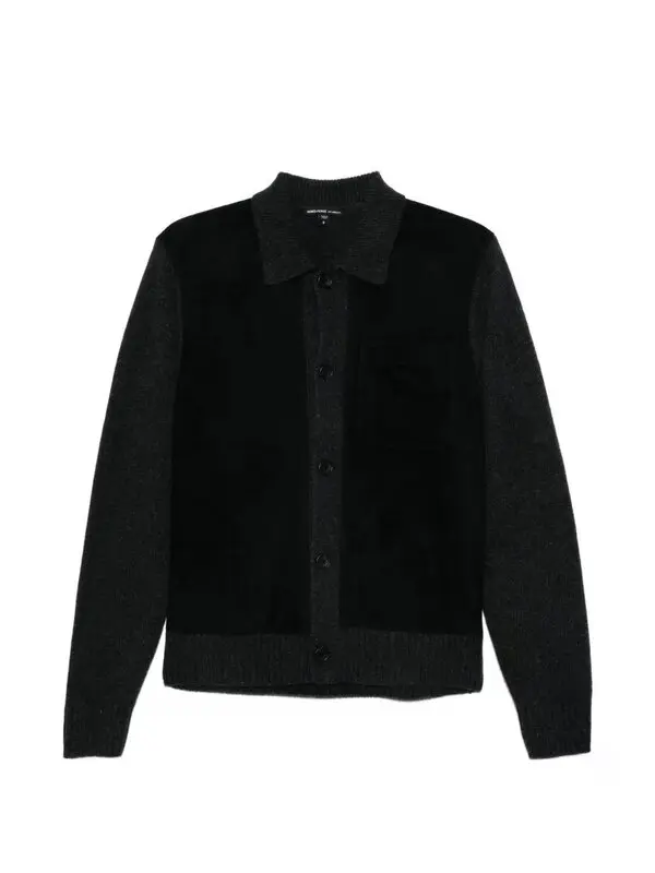 JAMES PERSE Panelled Cardigan - Grey