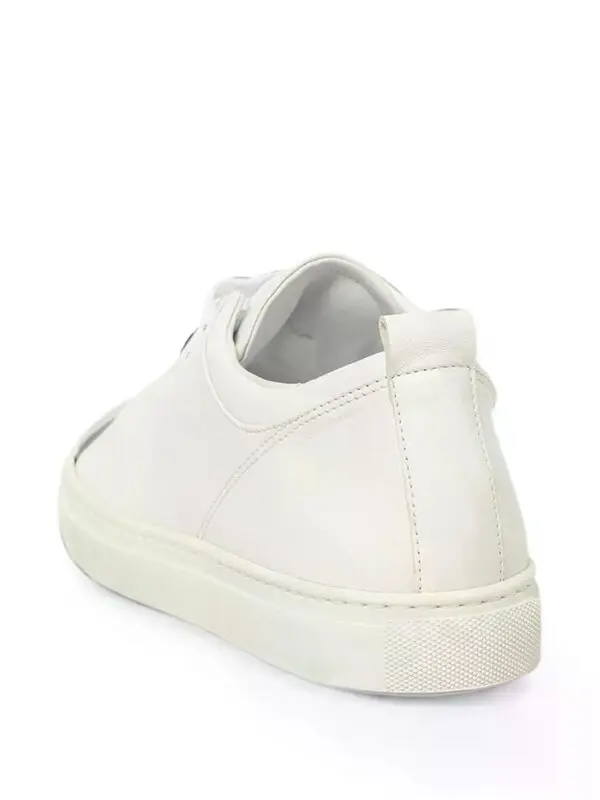 LANVIN Leather Cap Toe Lace Up Sneakers