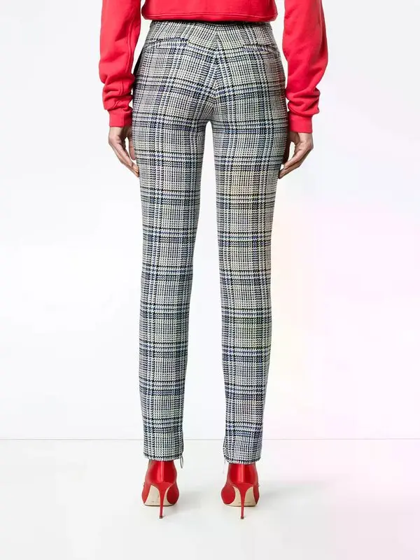Off-White Tartan High Waisted Trousers