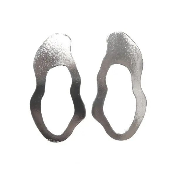BIO-TRIMMINGS Bayliss Statement Earrings In Recycled Sterling - Silver