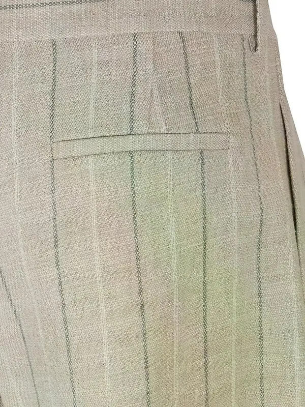 Antonelli Firenze Pinstripe Pleated Shorts