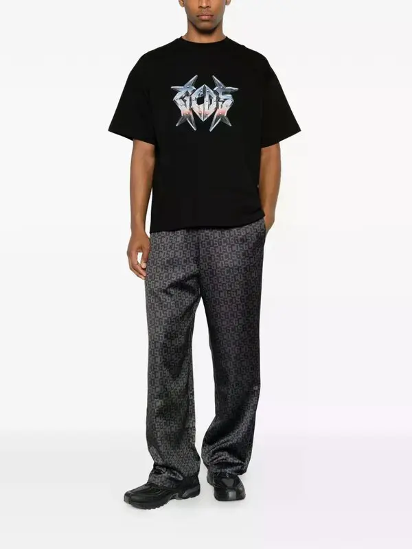 Gcds Bulletproof Logo-print T-shirt - Black