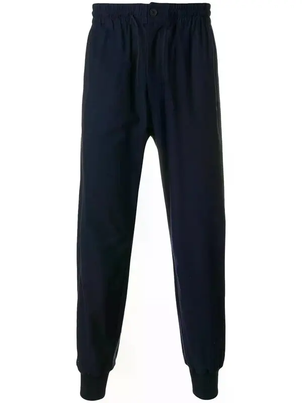 Y3 High Waisted Track Pants - Blue