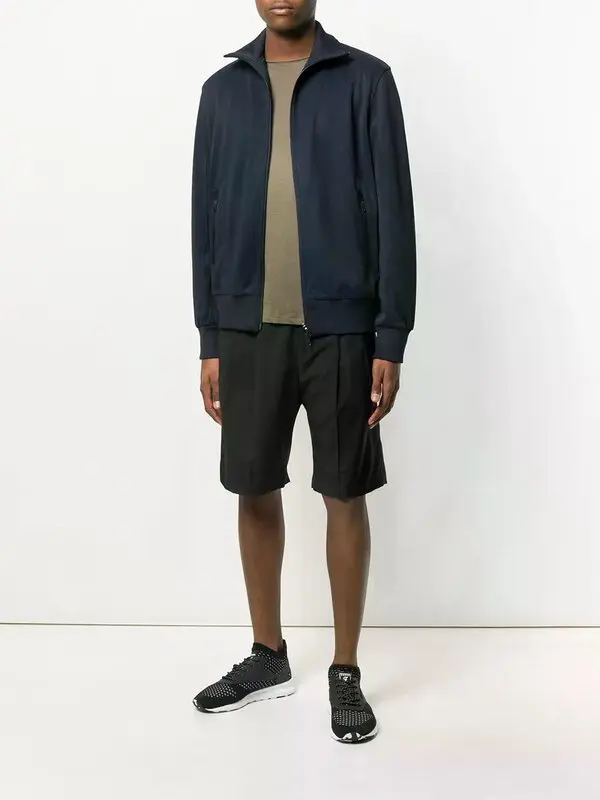 Y3 Logo Printed Zipped Sweatshirt