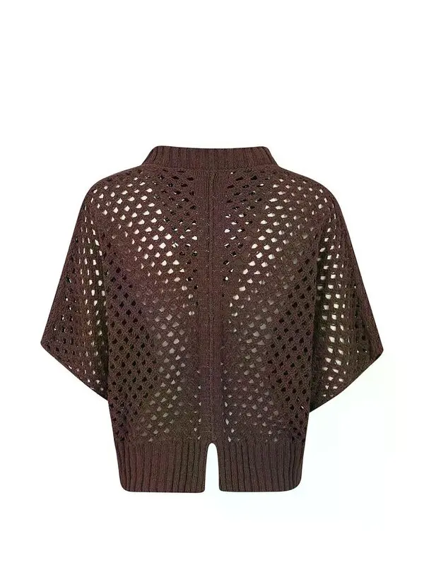 Antonelli Firenze Open-knit Mock Neck Sweater