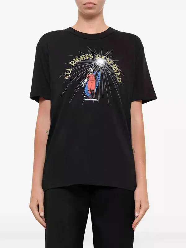 Off-White All Rights Reserved" Cotton T-shirt - Black