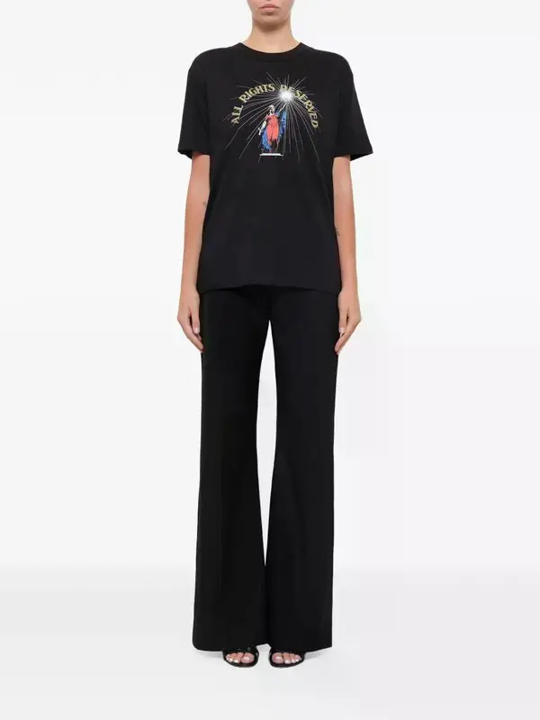 Off-White All Rights Reserved" Cotton T-shirt - Black
