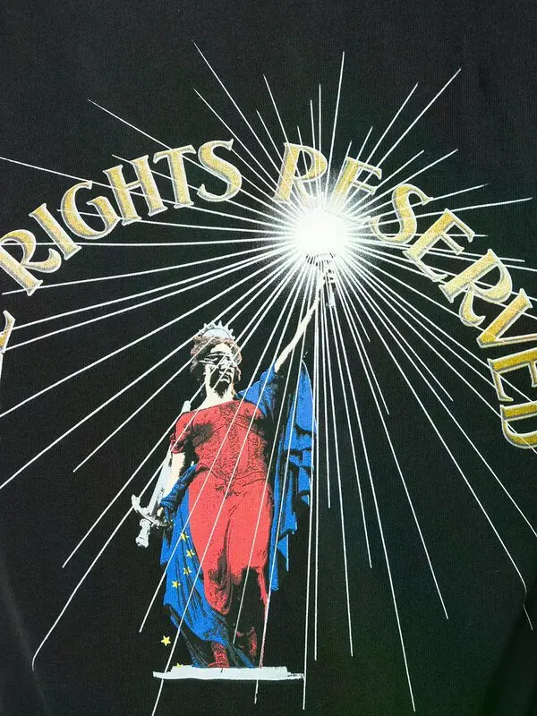 Off-White All Rights Reserved" Cotton T-shirt - Black