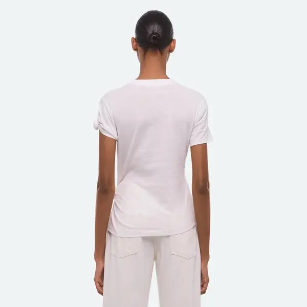 Helmut Lang Knotted Baby Tee - White