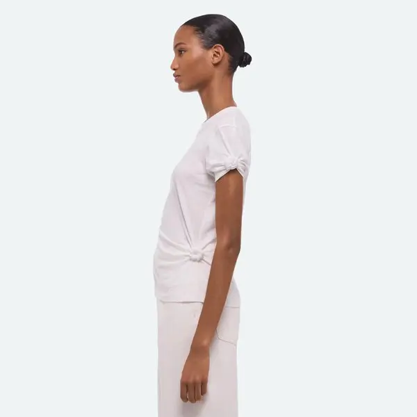 Helmut Lang Knotted Baby Tee - White