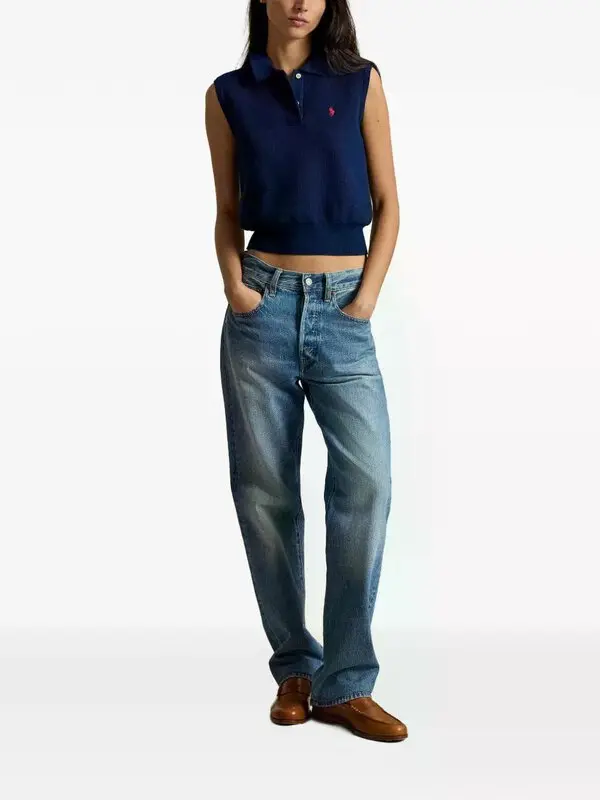 Polo Ralph Lauren Cropped Sleeveless Sweater