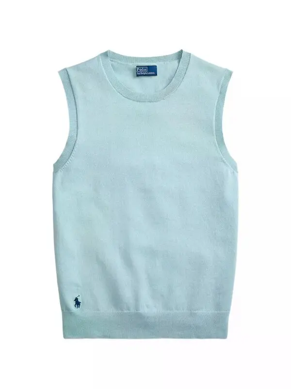 Polo Ralph Lauren Fine Knit Sleeveless Sweater - Green