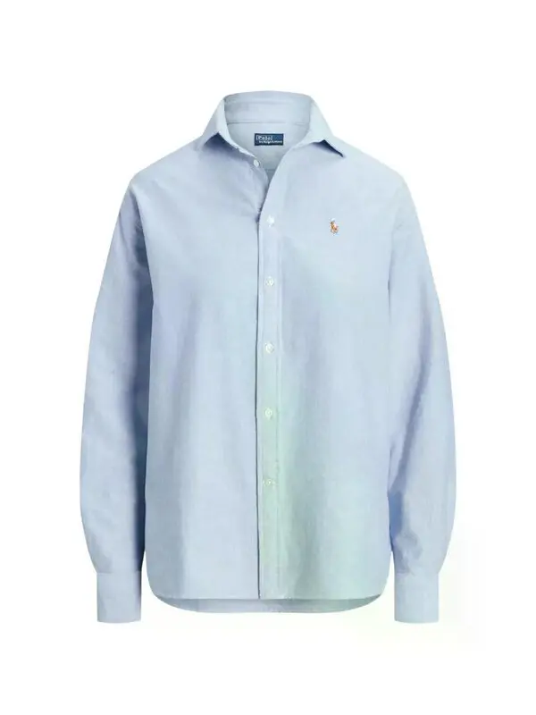 Polo Ralph Lauren Embroidered Pony Oxford Shirt - Blue