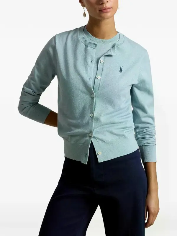 Polo Ralph Lauren Embroidered Logo Cardigan
