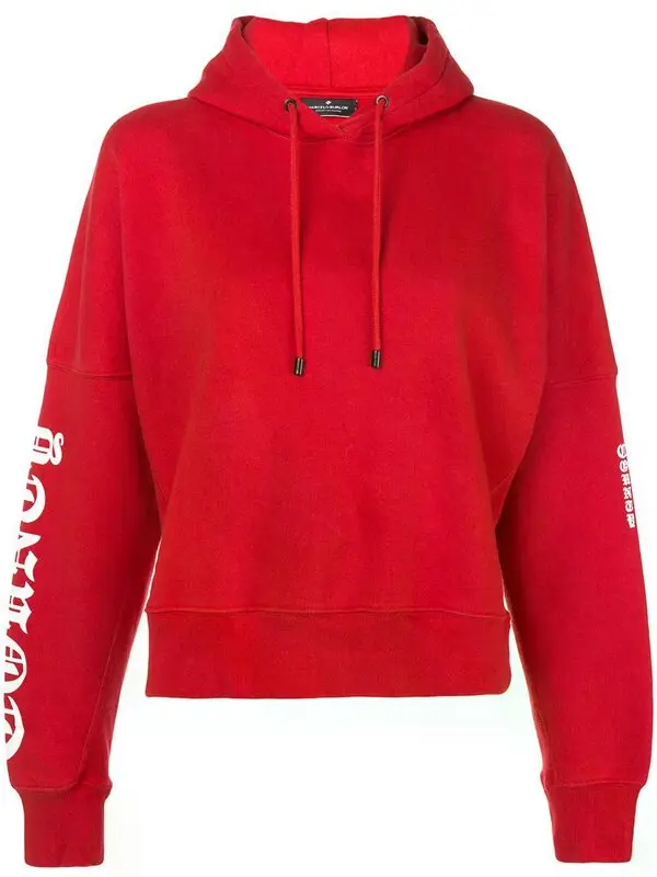 COUNTY OF MILAN Cupido Tattoo Hooded Sweater - Red