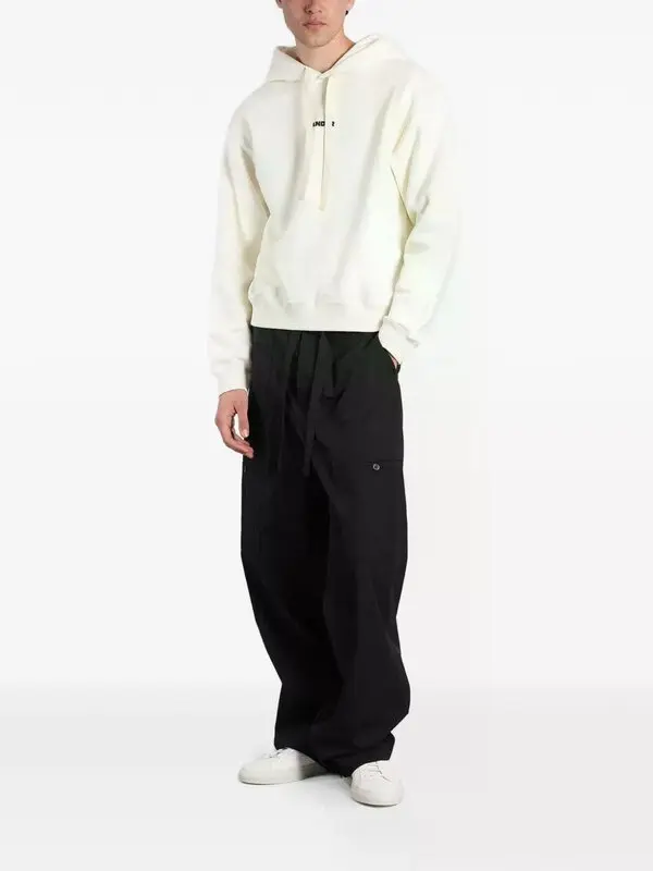 JIL SANDER Logo Print Drawstring Hoodie