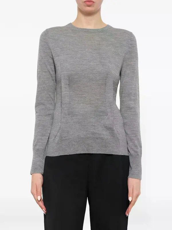 JW Anderson Light Melange Crew-neck Jumper - Grey