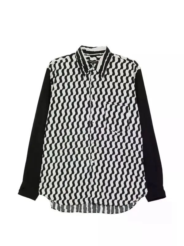 Comme Des Garçons Geometric-print Shirt