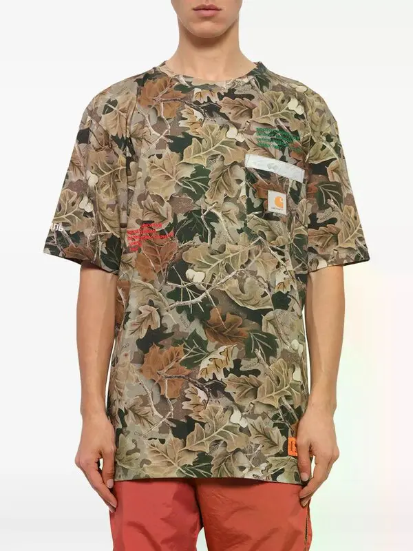 Heron Preston Leaf-print T-shirt