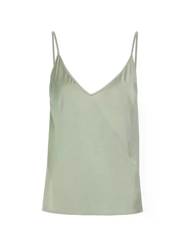 Rick Owens Jade Satin Wrap Top