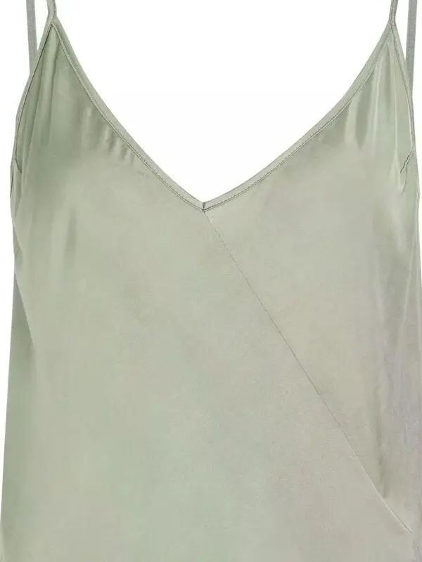 Rick Owens Jade Satin Wrap Top