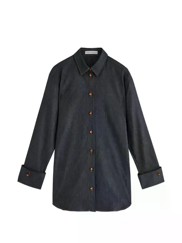 Palmer//harding Reflection Denim Shirt - Blue