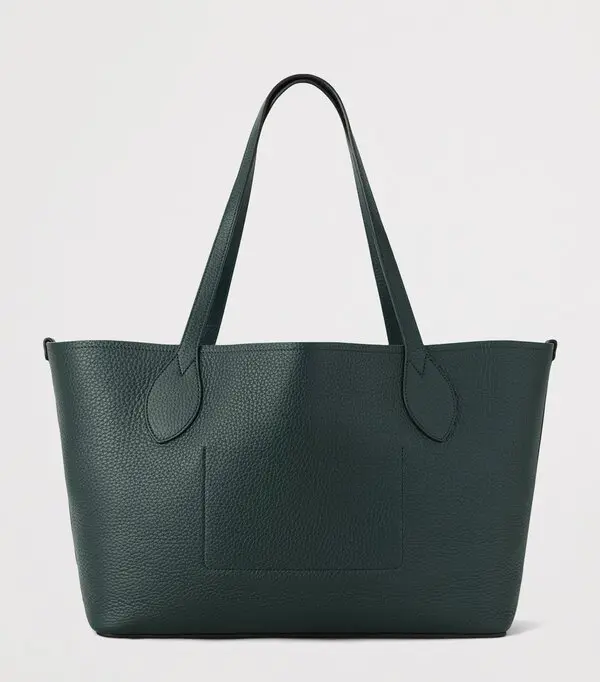 Mulberry Leather Tree Tote Bag - Green