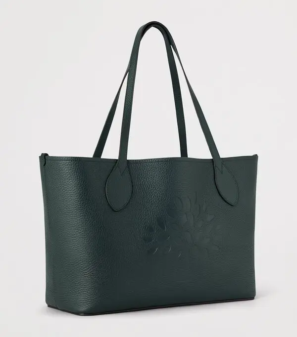Mulberry Leather Tree Tote Bag - Green