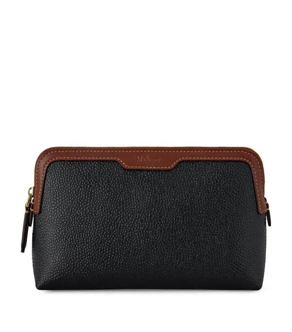 Mulberry Small Scotchgrain Cosmetic Pouch - Black
