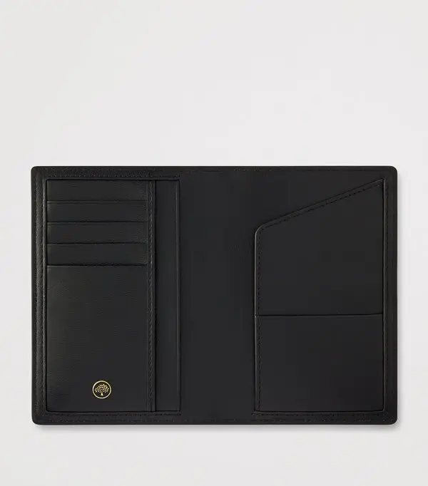 Mulberry Scotchgrain Passport Cover - Black
